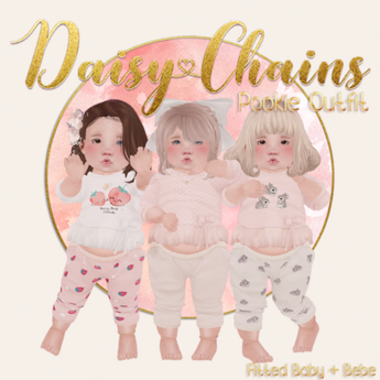 Second Life Marketplace - { Daisy Chains } Pookie Outfit - Sky (Unpack Me!)